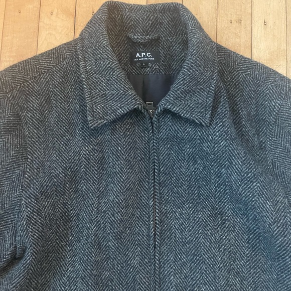 A.P.C. | Jackets & Coats | Apc X Harris Tweed Bomber Jacket | Poshmark